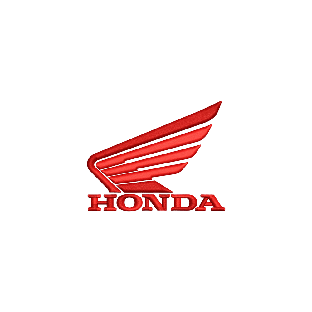 Honda Logo Wing 3D Puff - Embroidery file - Embroidery House 805